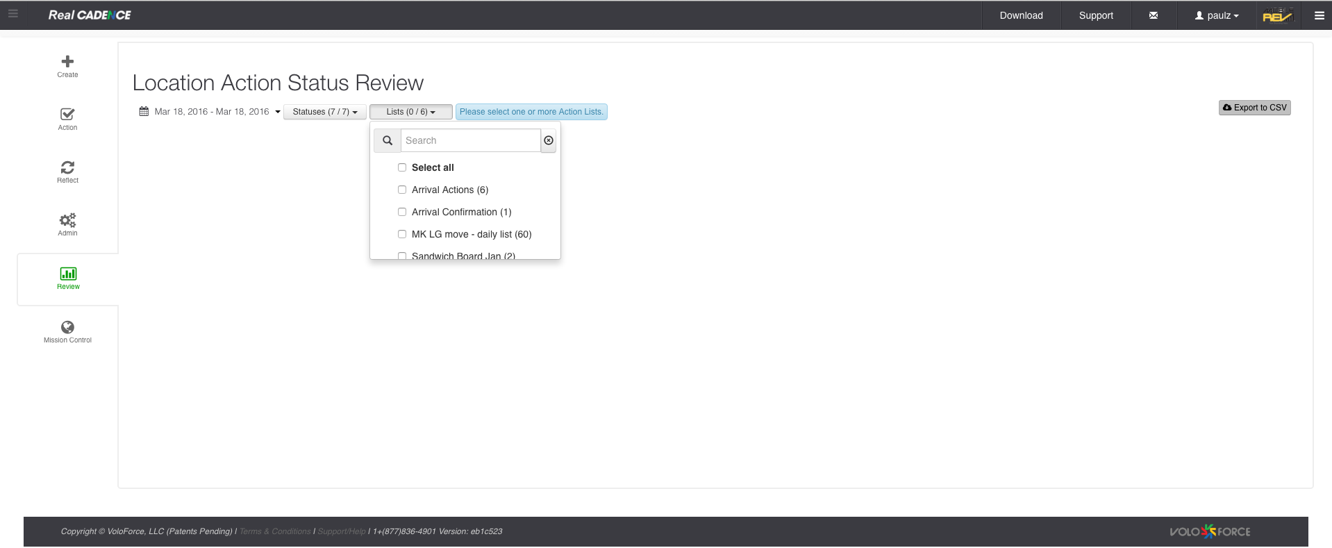 How-to: Use Location action status report – Support Center